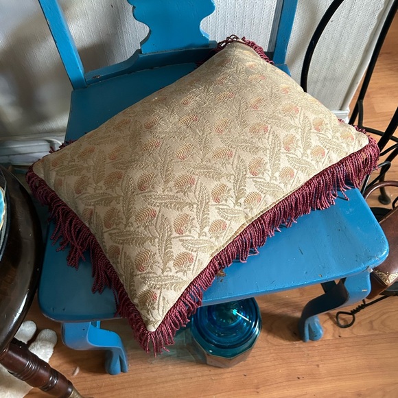Vintage | Accents | Vintage Fringed Pillow | Poshmark